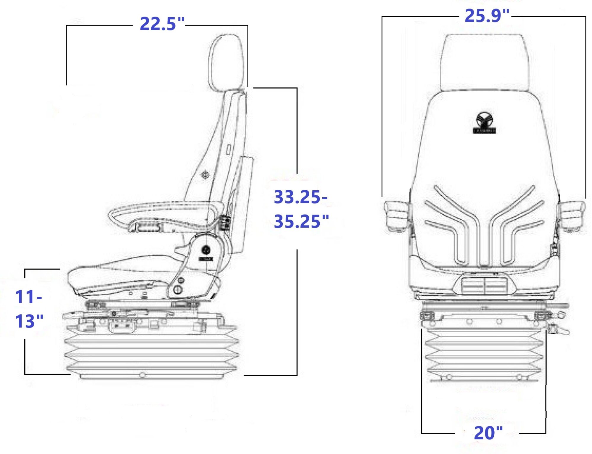 Grammer MSG85/732 - Tough Seats